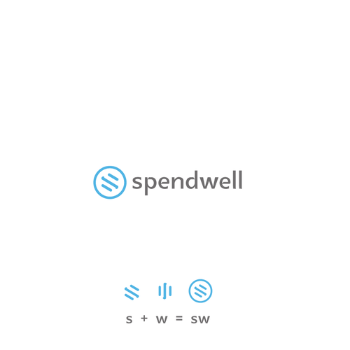 Design a beautiful and iconic logo for SpendWell, a personal finance ...
