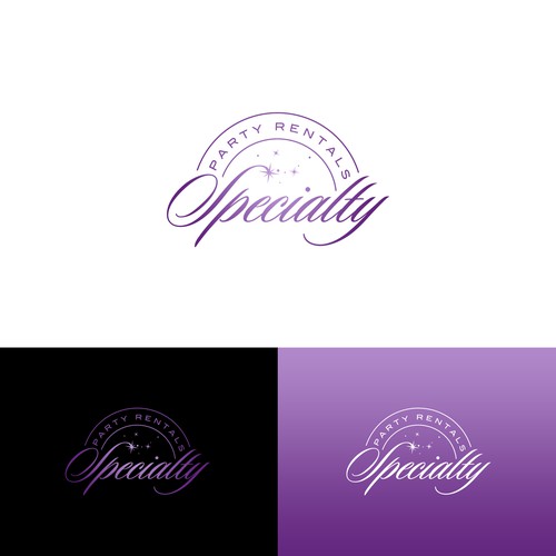 create a logo for a party rental company for both luxury events and kid ...