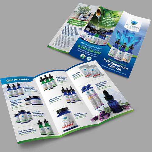 Designs | Elegant CBD/Hemp Product Brochure for Trade Show followed by ...