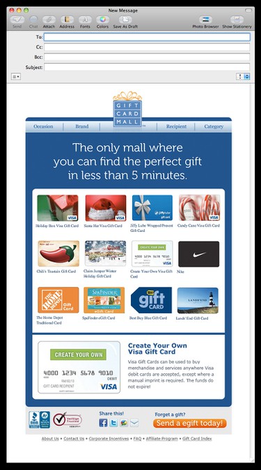 Email template design for Gift Card Mall | Other Graphic Design contest