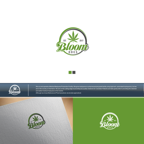BloomDocs, Medical Marijuana Production Facility needs a Logo design ...