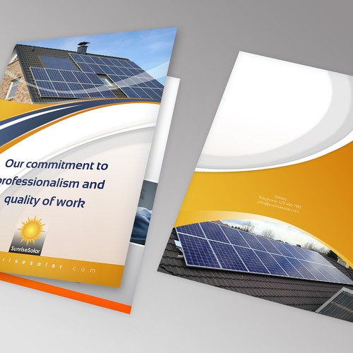 Create a solar energy brochure for Sunrise Solar | Brochure contest