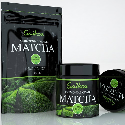 Create matcha green tea labels for new brand | Product label contest