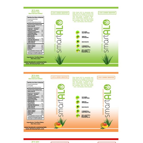 **Urgent - Help Needed!" New Smart ALO Drink Label Design Needed ...