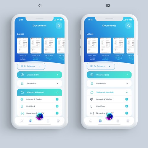 Designs | Modern and minimalistic app design for a personal life ...