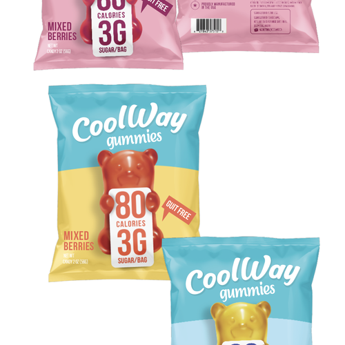 Designs | CoolWay Gummies Packaging Design -Candy Without the Guilt ...