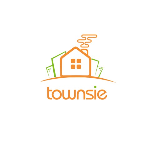 'Cute' logo for "small town" app | Logo design contest