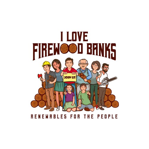 Designs | Firewood bank volunteer logo | Logo design contest