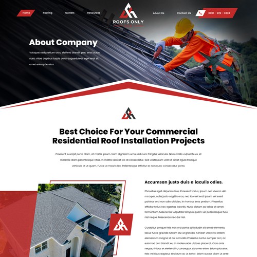 Designs | POWERful Strong Roofing Site | Web page design contest