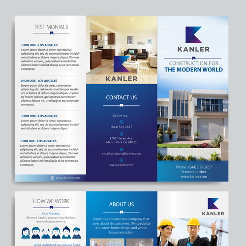Modern Construction Company Brochure | Brochure contest