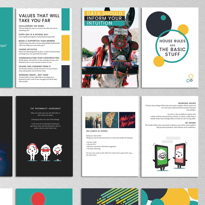 Fun Employee Culture Handbook | Brochure contest