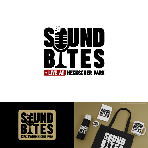 Designs | DESIGN THE SOUND BITES LOGO - MUSIC X FOOD | Logo design contest