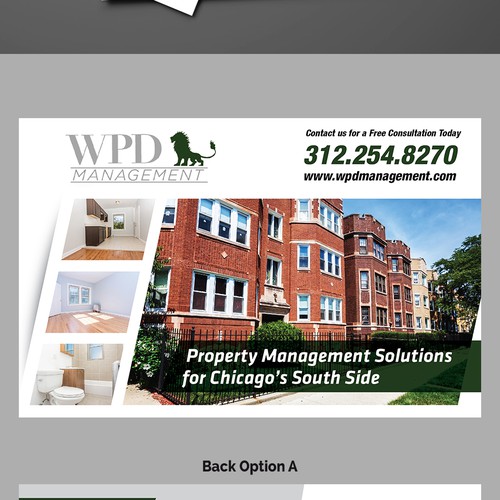 Marketing Postcard for Property Management Firm in Chicago | Postkarten ...
