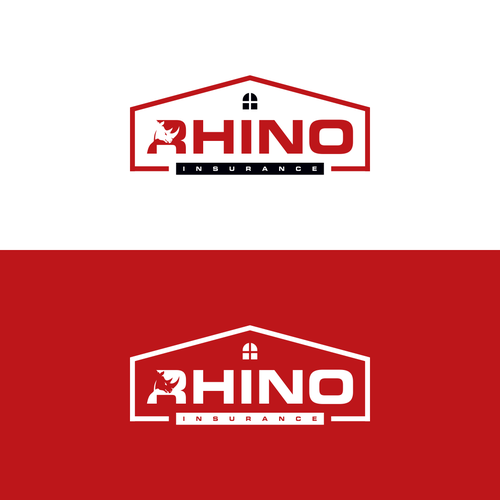 Designs | Insurance logo with a rhino and another w/rhino and house for ...