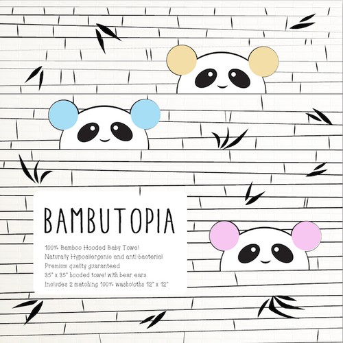 Design a package for hooded baby towel | Product label contest