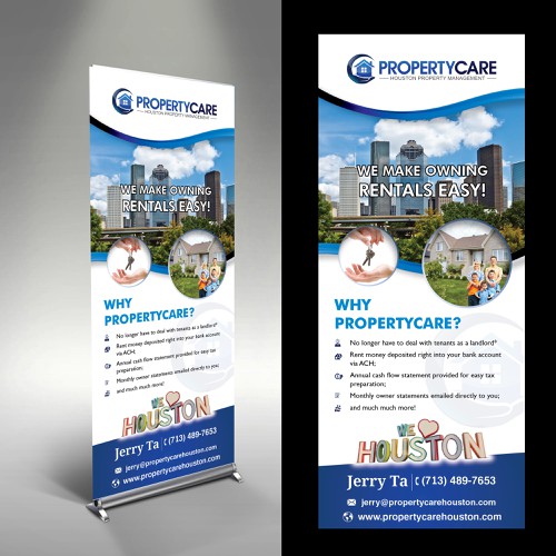 Propertycare retractable banner | Signage contest