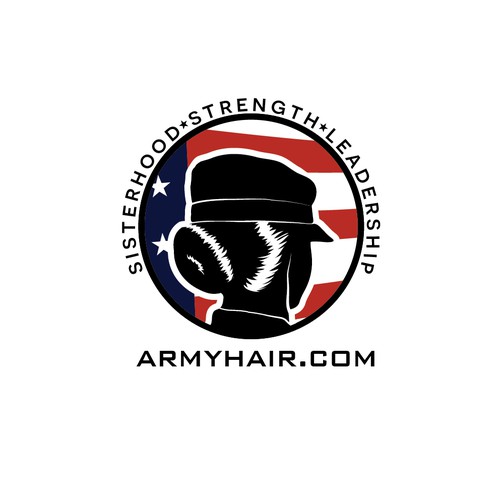 Create a powerful, military-style logo for Army Hair | Logo design contest