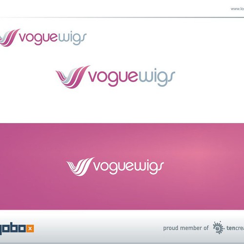 Chic, High-Fashion Logo Design for a Wigs / Hair site (Voguewigs.com ...