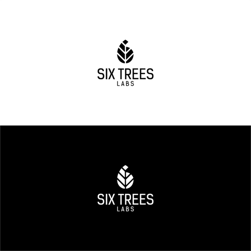 minimalist / bold / brand new "six trees labs" logo & business card ...