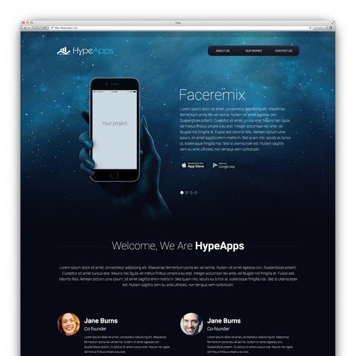 Designs | App development website | Landing page design contest