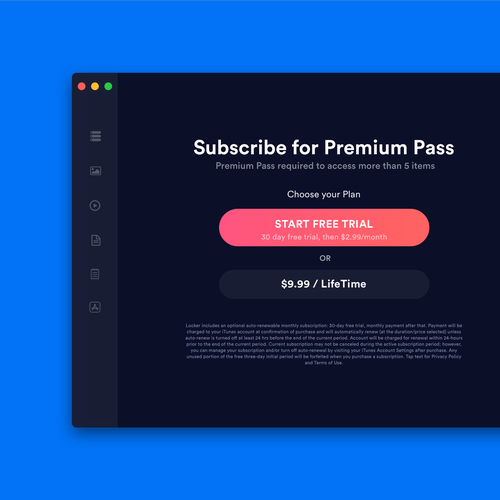 Design a beautiful "Dark-mode" UI for simple Mac app | App design contest