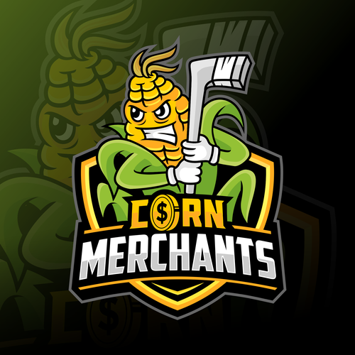 Design a wacky sports team logo for the Corn Merchants! | Logo design ...