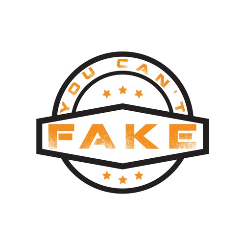 Create a new Logo for "You Can't Fake" apparel company | Logo design ...