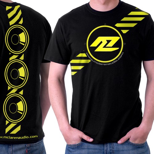 Help us design an awesome T-Shirt for our car audio products. Mc Laren ...