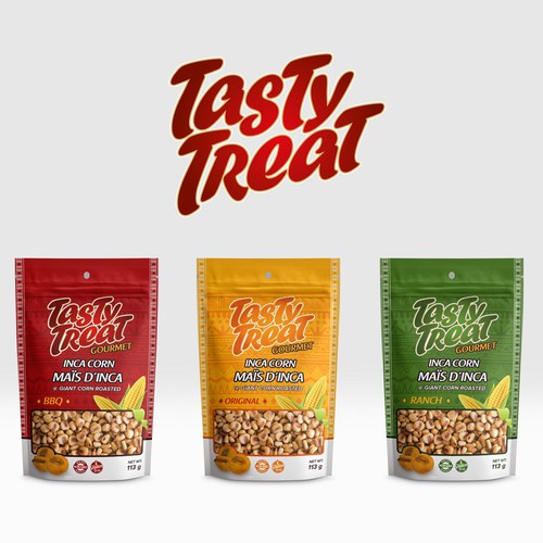 Designs | GIANT INKA CORN STAND UP POUCH DESIGN! | Product packaging ...