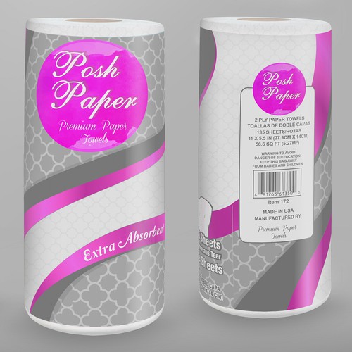 Create a Trendy Wrapper Design for New "Posh Paper" Designer Paper ...