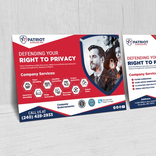 Designs | Two sided postcard to advertise services for a growing ...