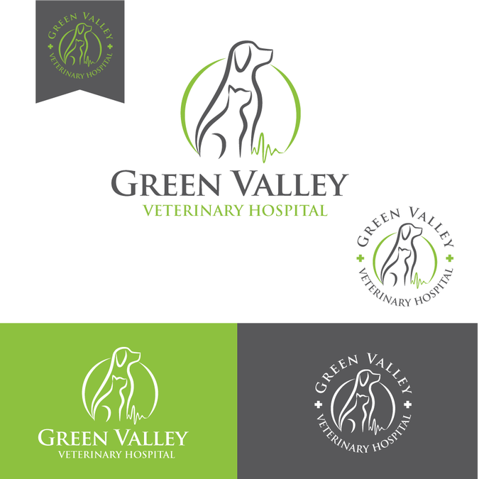 Create the purr-fect logo for Green Valley Veterinary Hospital! | Logo ...