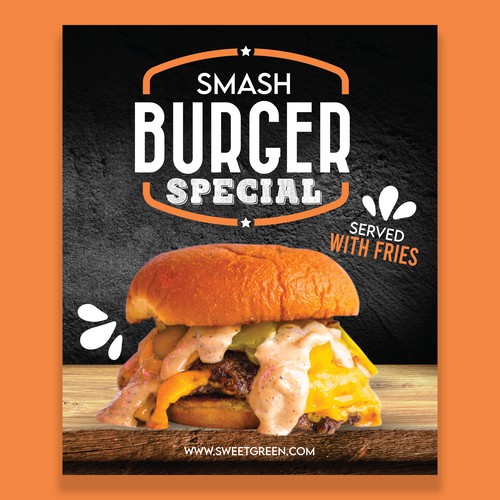 Designs | Smash Burger Marketing Materials | Menu contest
