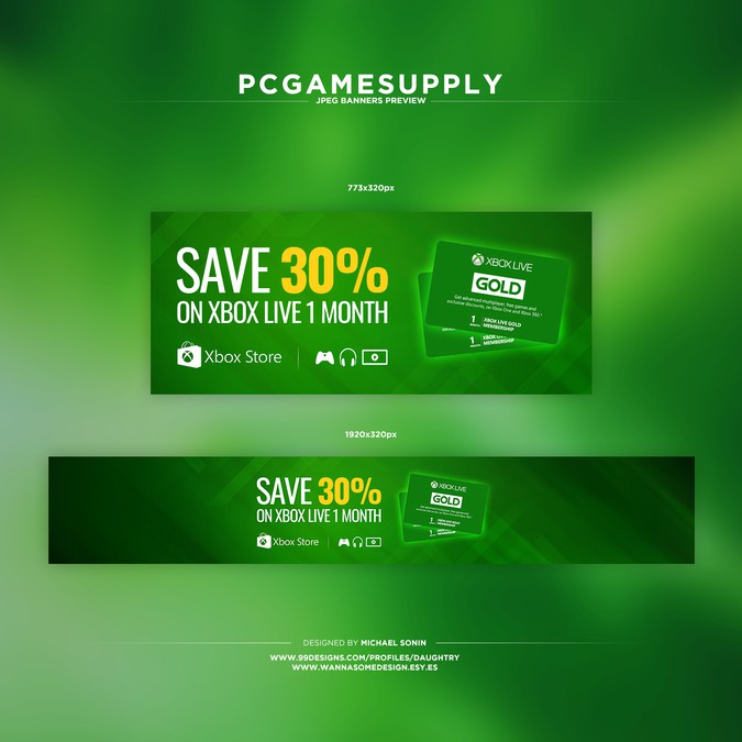 Create Xbox Live Home Page Banner | Banner ad contest