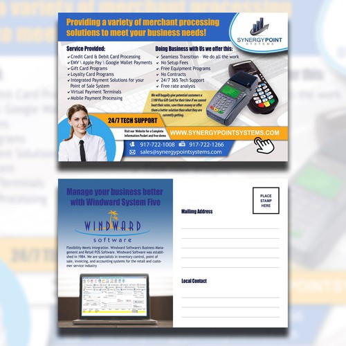 Create an attention getting flyer for Synergy Point Systems & Update ...