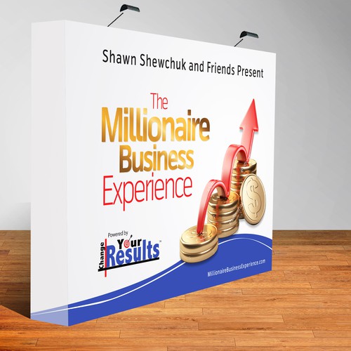 Design Business Seminar Stage Backdrop | Poster contest