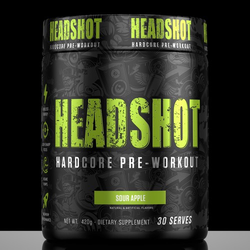 Designs | Design a Label - Hardcore Pre-Workout for Gym Training ...