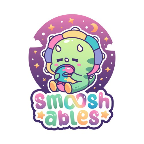 Designs | Design a Cute and Cuddly Logo for a Weighted Dinosaur Plushie ...