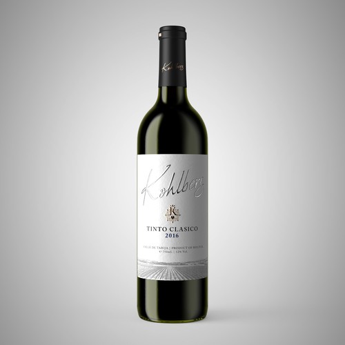 Classic Red wine label design | Product label contest