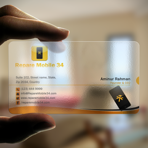 Creer carte de visite reparation smartphone et tablette | Business card ...