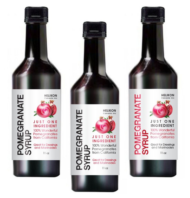 ONE INGREDIENT Pomegranate Syrup | Product packaging contest