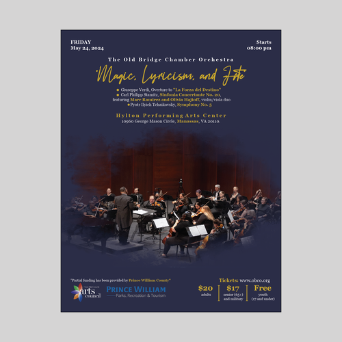 Designs | Orchestra concert flyer for community ensemble | Postcard ...