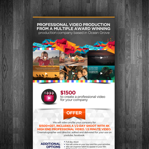 Create a DL brochure that excites clients about making a video ...