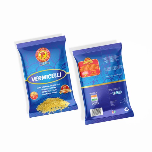 Designs | P Mark Wheat Semolina Vermicelli Design | Product packaging ...