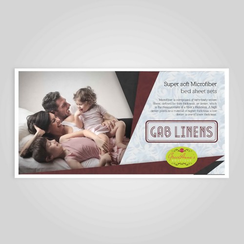 Product packaging label for bed sheet sets | Product packaging contest