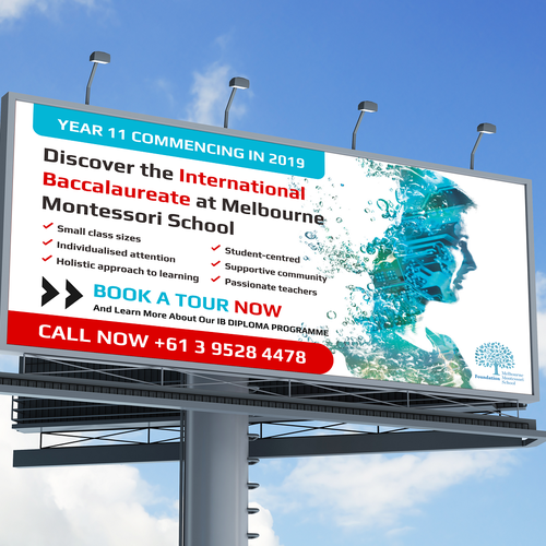 Melbourne Montessori School billboard advertising International ...