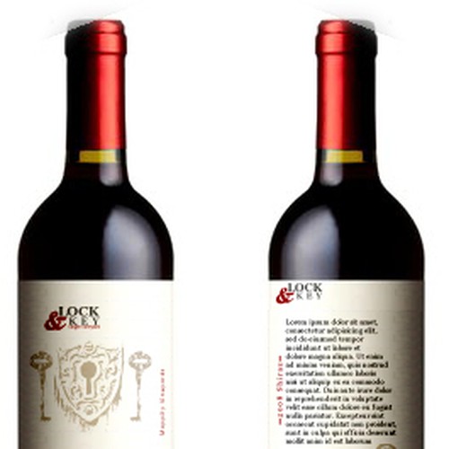 "Lock & Key" wine brand needs a premium, contemporary label | Print or ...