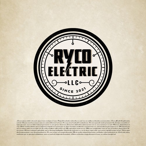 Designs | Vintage Electrical logo design | Logo & brand identity pack ...