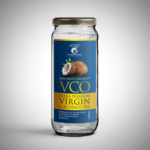Designs | Design a fresh packaging label for Damai Virgin Coconut Oil ...