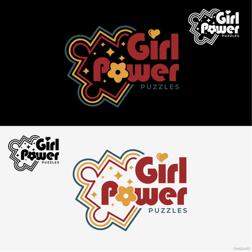 Designs | Badass jigsaw puzzles for hip 40 year olds | Logo design contest